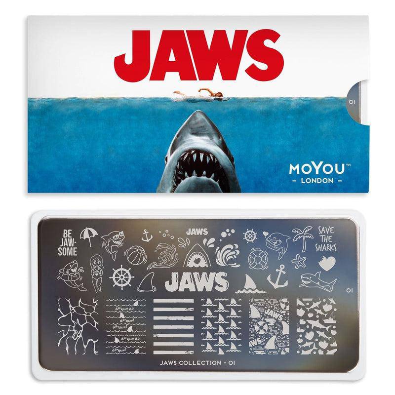 JAWS 01 | Shark Movie Nail Stamping Plates | MoYou London