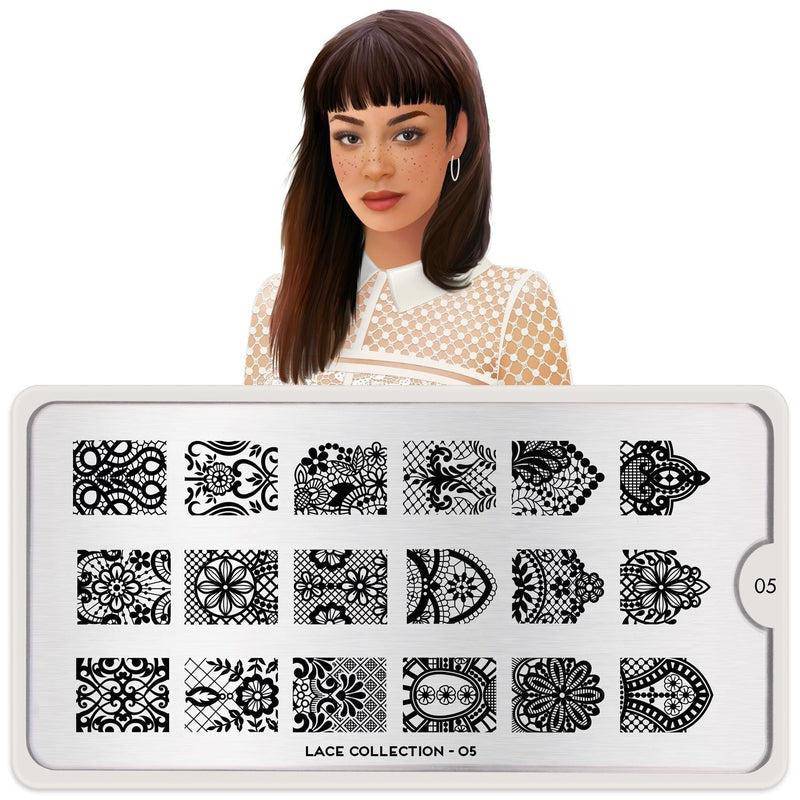 Lace 05 | Dainty Nail Stamping Plates | MoYou London