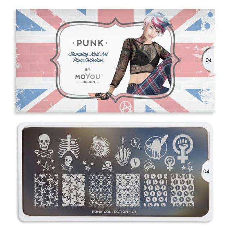 Punk 04 | Emo Nail Stamping Plates | MoYou London